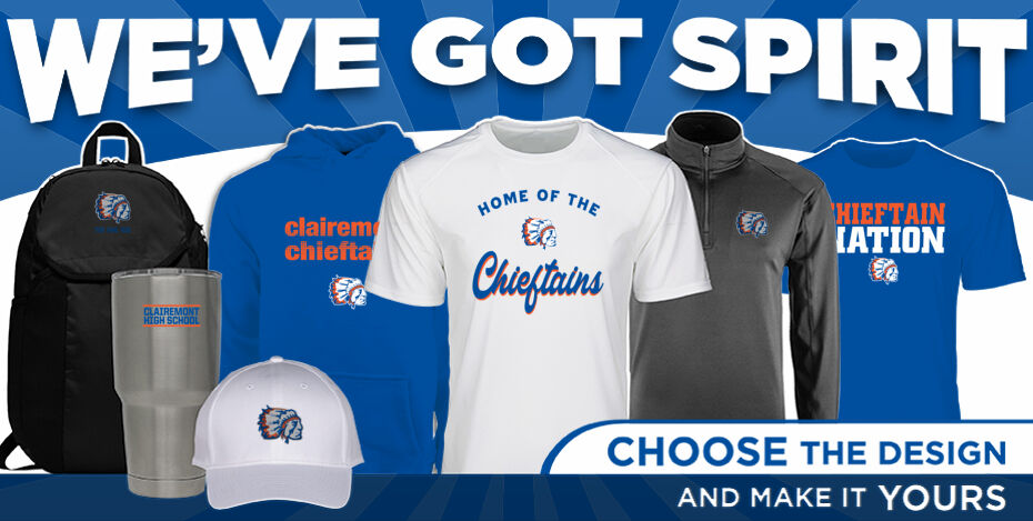 CLAIREMONT HIGH SCHOOL CHIEFTAINS - SAN DIEGO, Alabama - Sideline Store ...