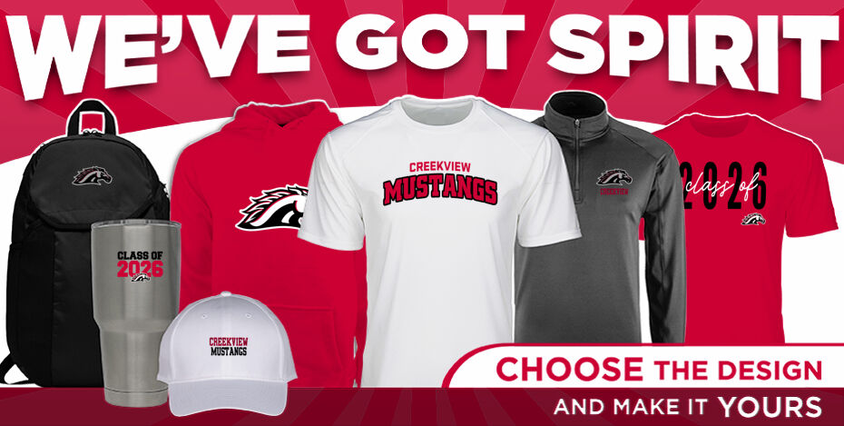 CREEKVIEW HIGH SCHOOL MUSTANGS - CARROLLTON, TEXAS - Sideline Store ...