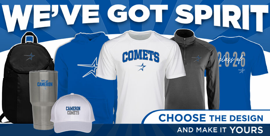 CAMERON HIGH SCHOOL COMETS - CAMERON, WISCONSIN - Sideline Store - BSN ...
