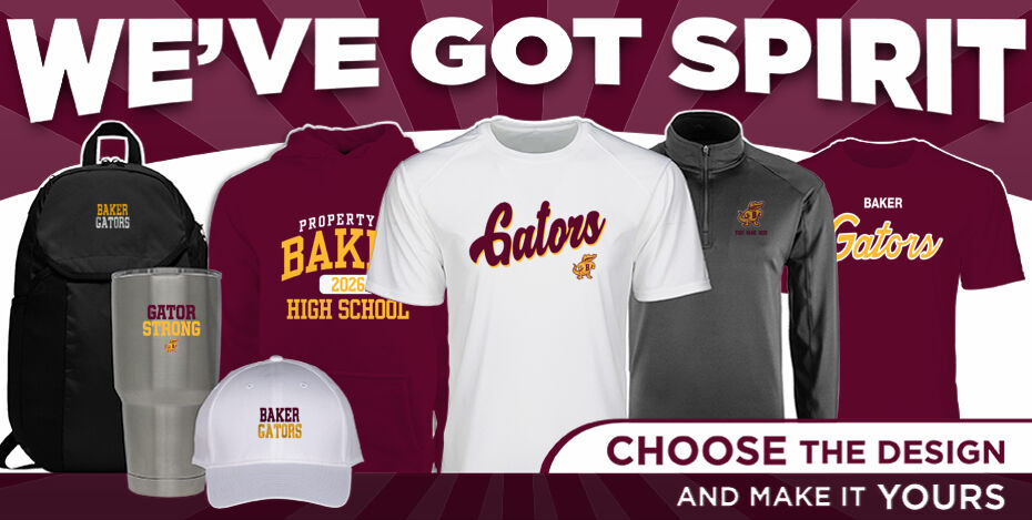 BAKER HIGH SCHOOL GATORS - BAKER, FLORIDA - Sideline Store - BSN Sports