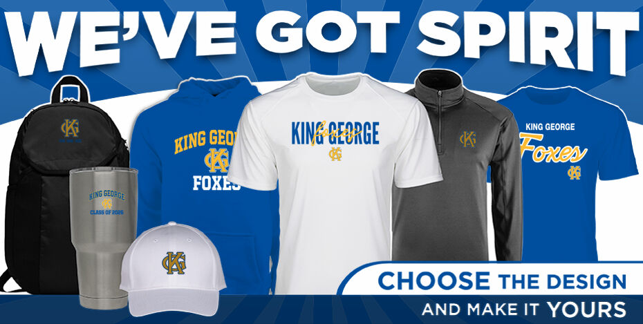 KING GEORGE HIGH SCHOOL FOXES Apparel - KING GEORGE, VIRGINIA ...