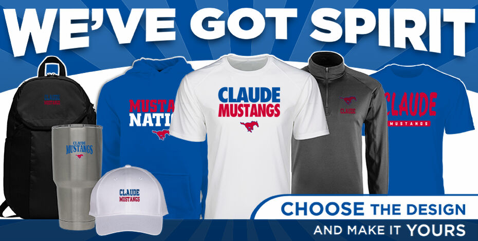 CLAUDE HIGH SCHOOL MUSTANGS - CLAUDE, TEXAS - Sideline Store - BSN Sports