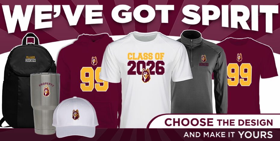 PILLAGER HIGH SCHOOL HUSKIES - PILLAGER, MINNESOTA - Sideline Store ...