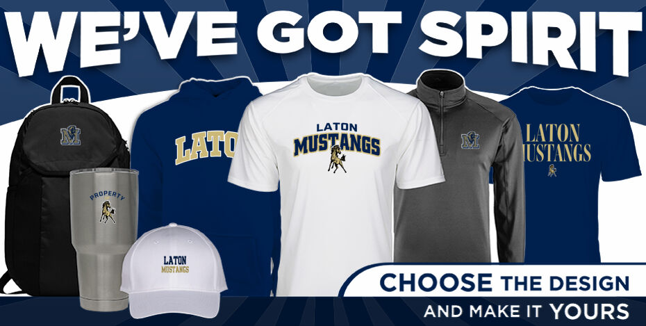 LATON HIGH SCHOOL MUSTANGS Apparel - LATON, CALIFORNIA - Sideline Store ...