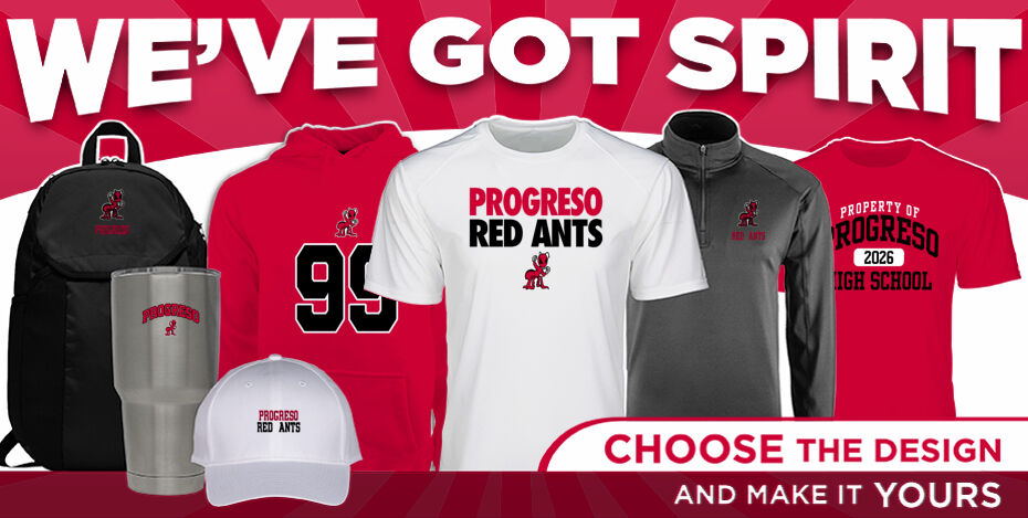 PROGRESO HIGH SCHOOL RED ANTS - PROGRESO, TEXAS - Sideline Store - BSN ...