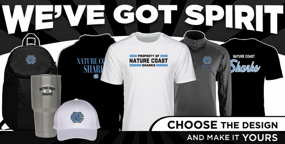 NATURE COAST TECHNICAL HIGH SCHOOL SHARKS Apparel - BROOKSVILLE ...