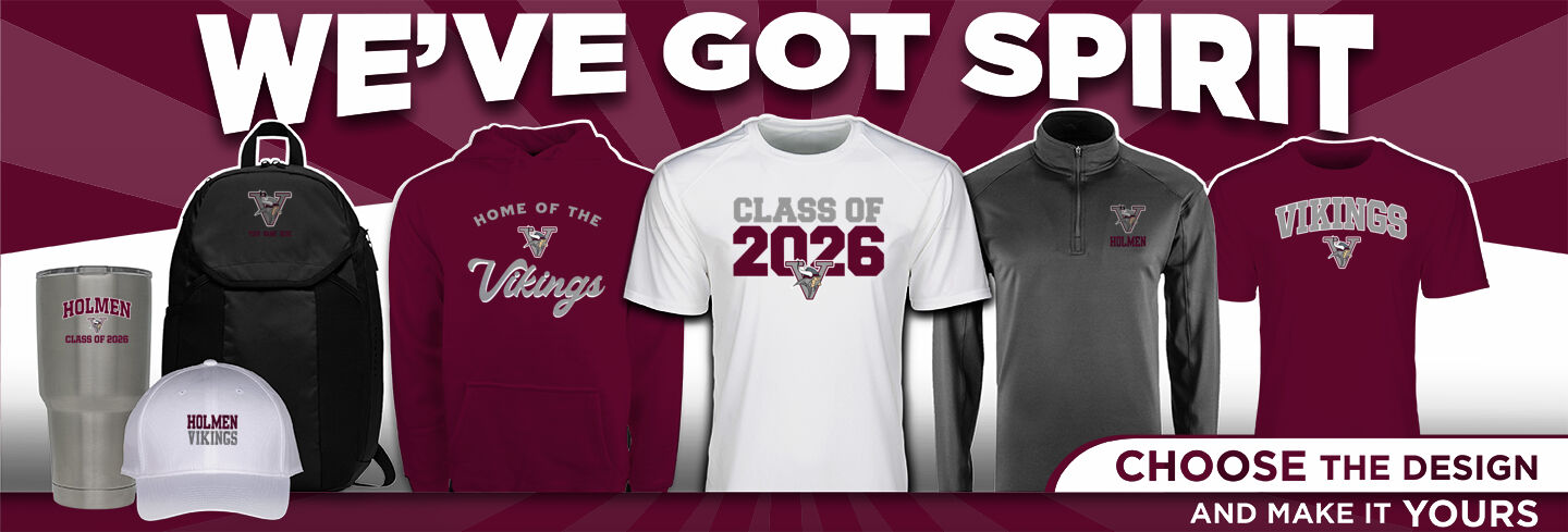 HOLMEN HIGH SCHOOL VIKINGS - HOLMEN, WISCONSIN - Sideline Store - BSN ...
